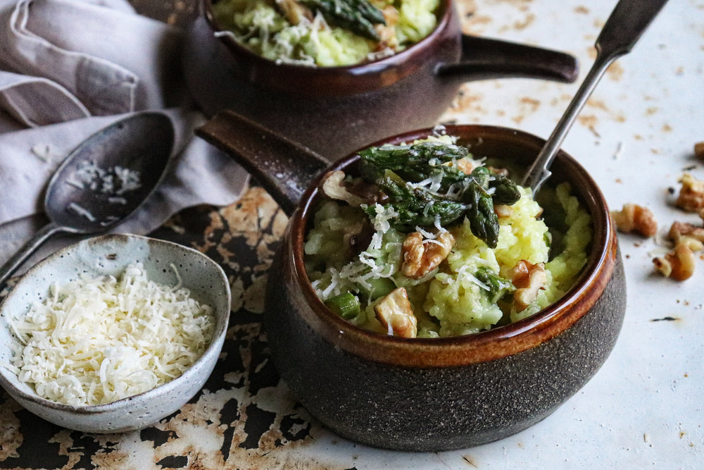 Winter Warmers: Baked Asparagus Risotto – Backyard Farmer
